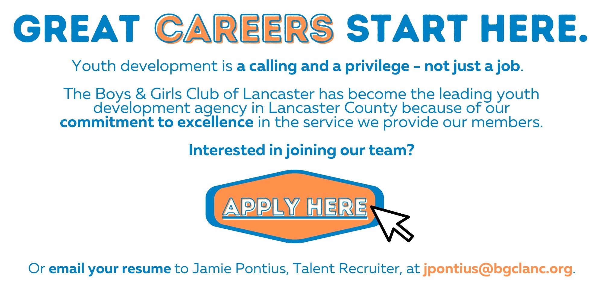 Great Careers Start Here Boys Girls Club Of Lancaster